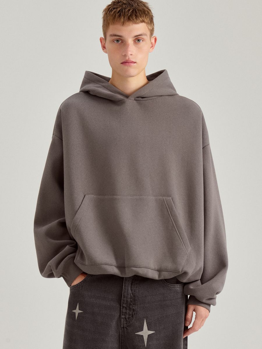 Hanorac Culoare gri închis - HOUSE - 001CD-90X