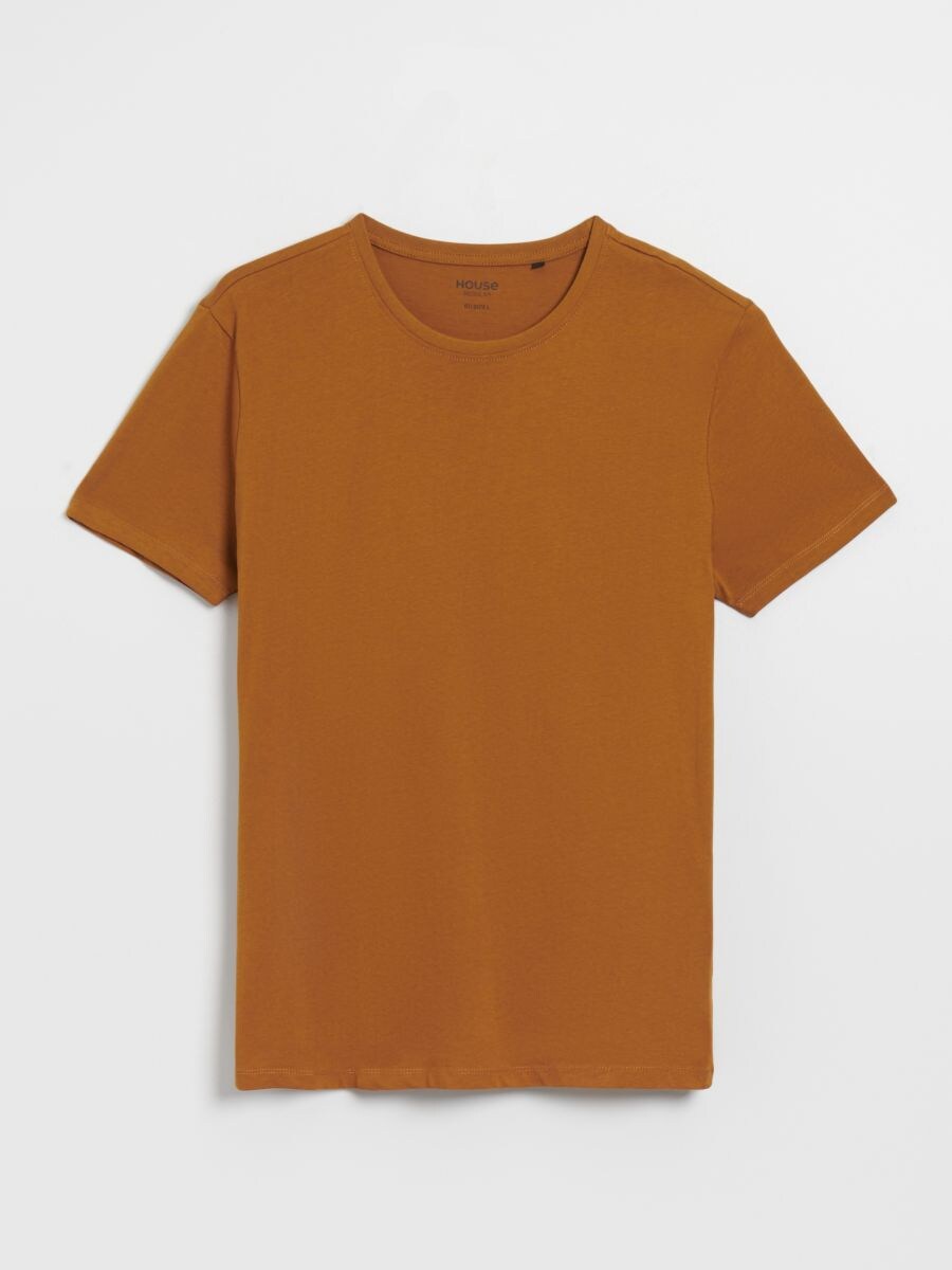 Glatka majica Basic boja oker - HOUSE - 0233X-18X
