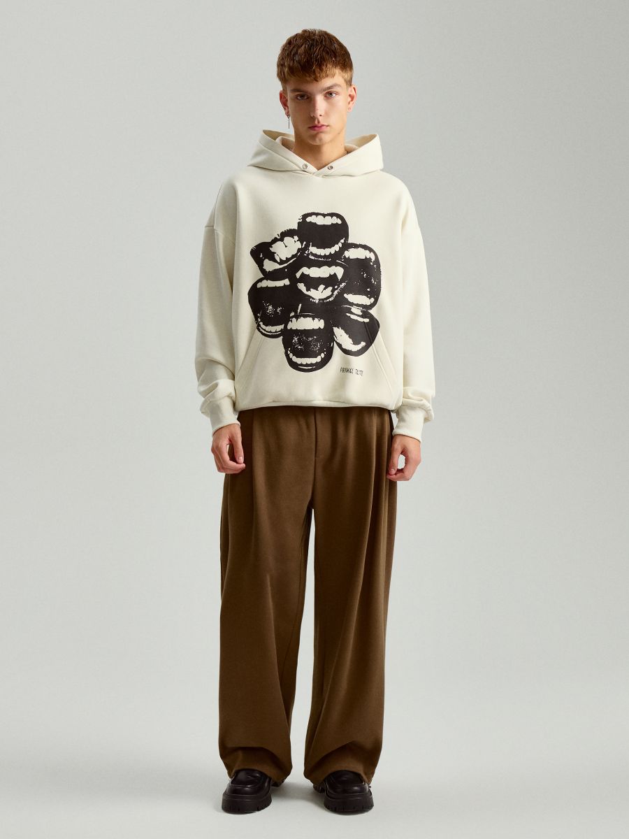 Baggi fit pantalone boja braon - HOUSE - 083DH-88X