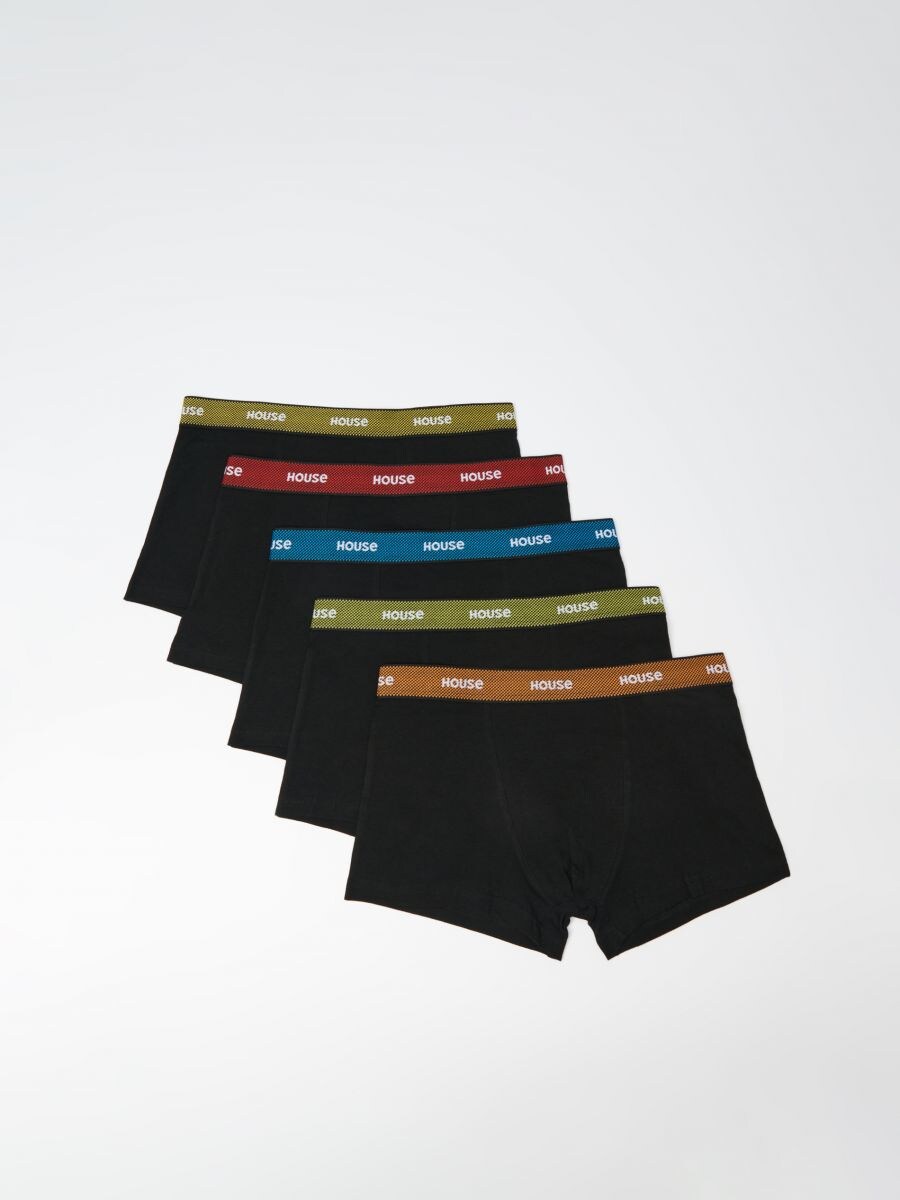 Set de 5 perechi de boxeri Culoare multicolor - HOUSE - 178AA-MLC