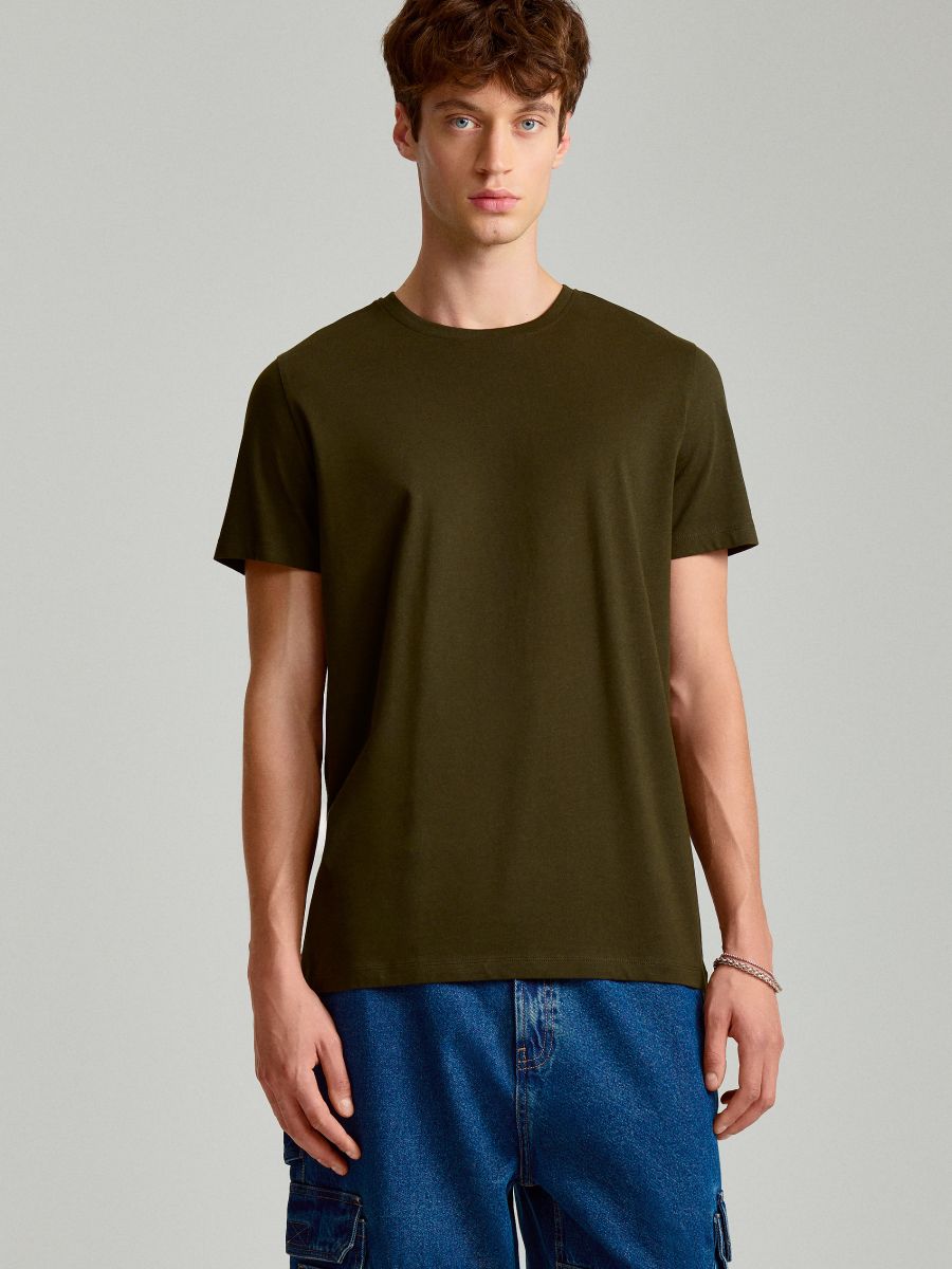 Tricou basic uni Culoare măsline - HOUSE - 369BY-91X