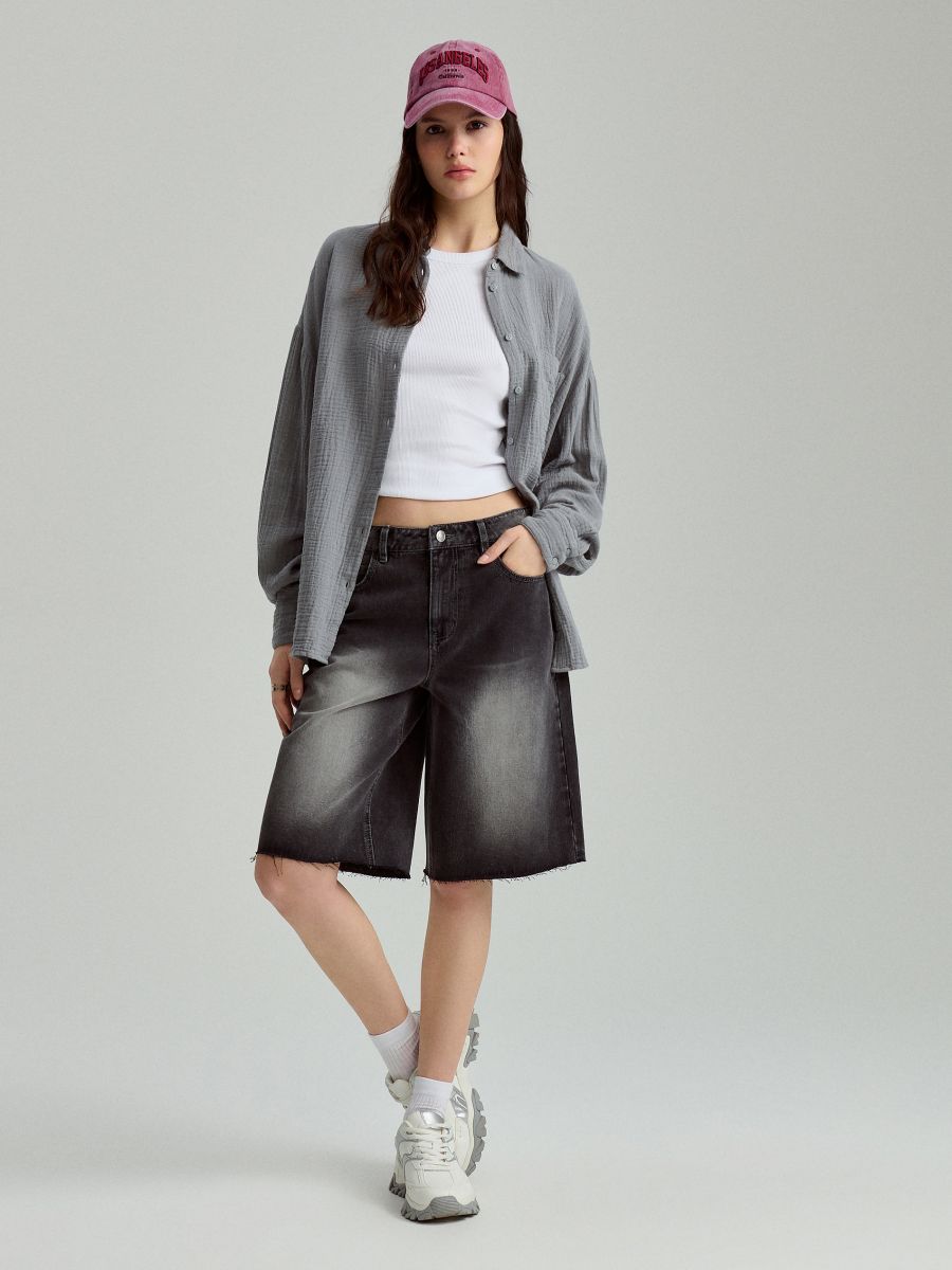 Джинсові шорти-бермуди Колір light grey - HOUSE - 421AB-09J