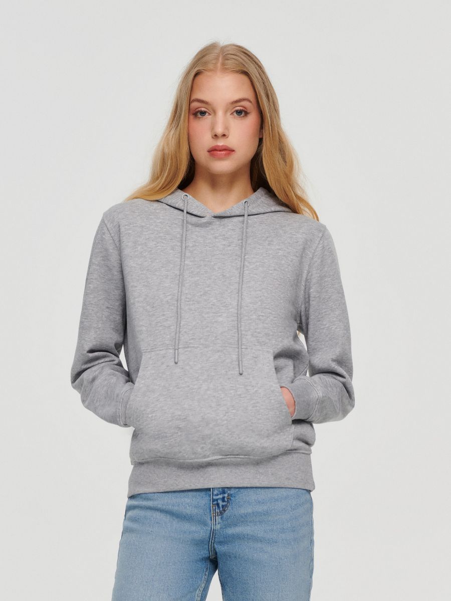 Felpa con cappuccio Colore Grigio chiaro - HOUSE - 6491W-09M