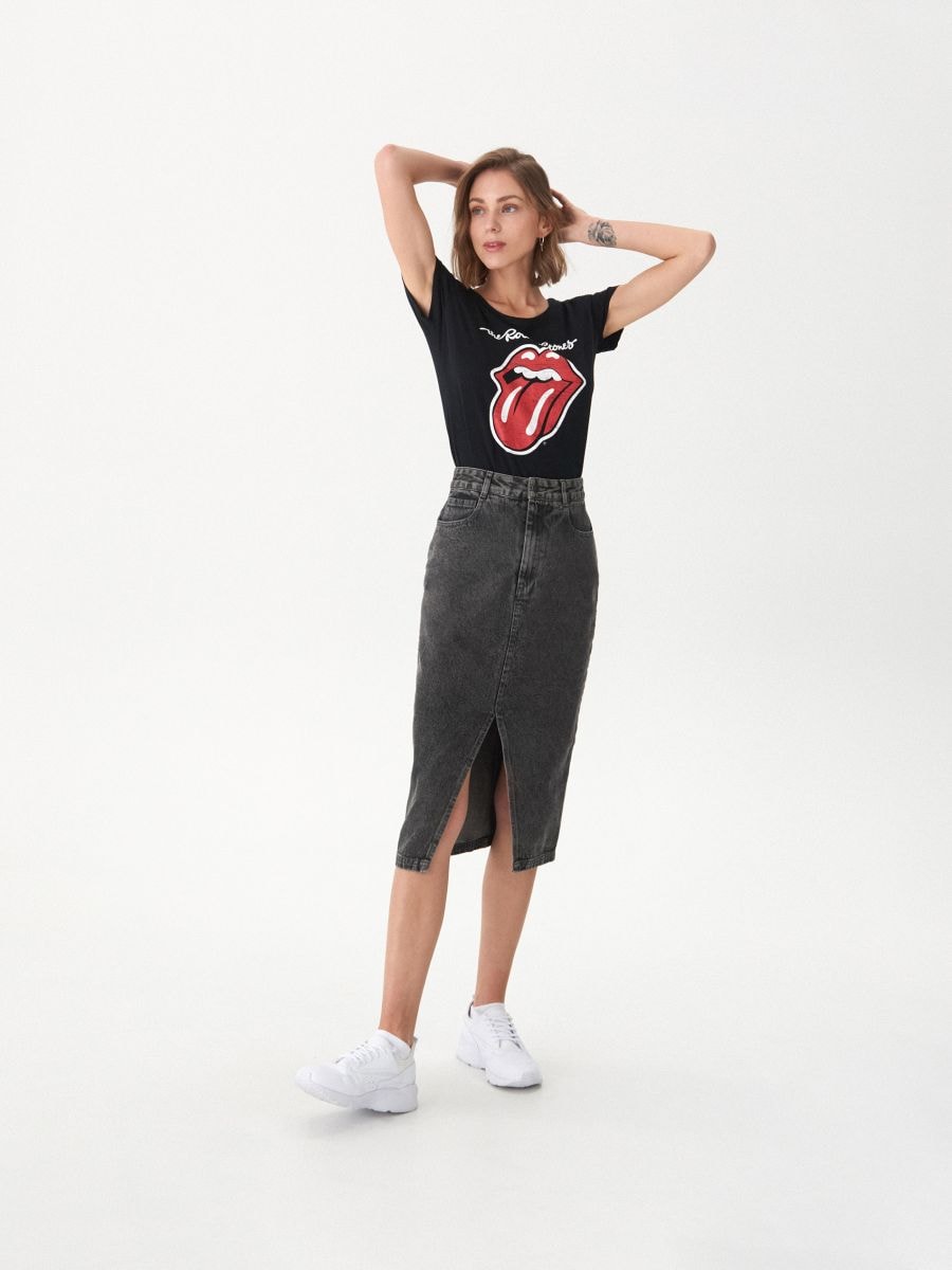 Vintage denim skirt Farbe schwarz - HOUSE - VR136-99J